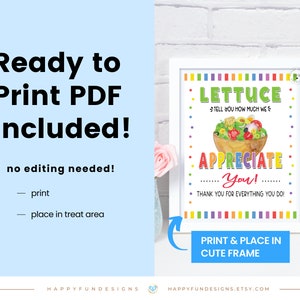 Editable Salad Bar for Teacher Appreciation Printable Salad ...