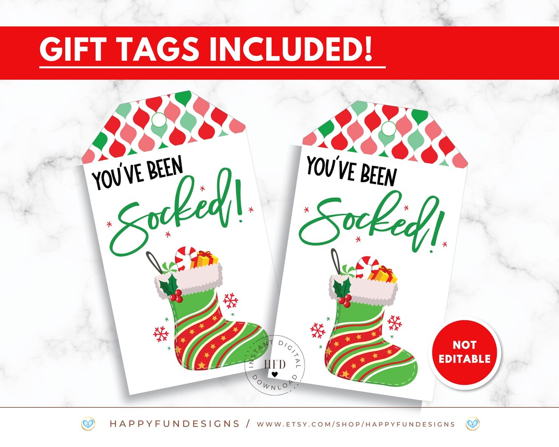 You've Been Socked Printable, PTA Thank You Teacher Staff Appreciation ...
