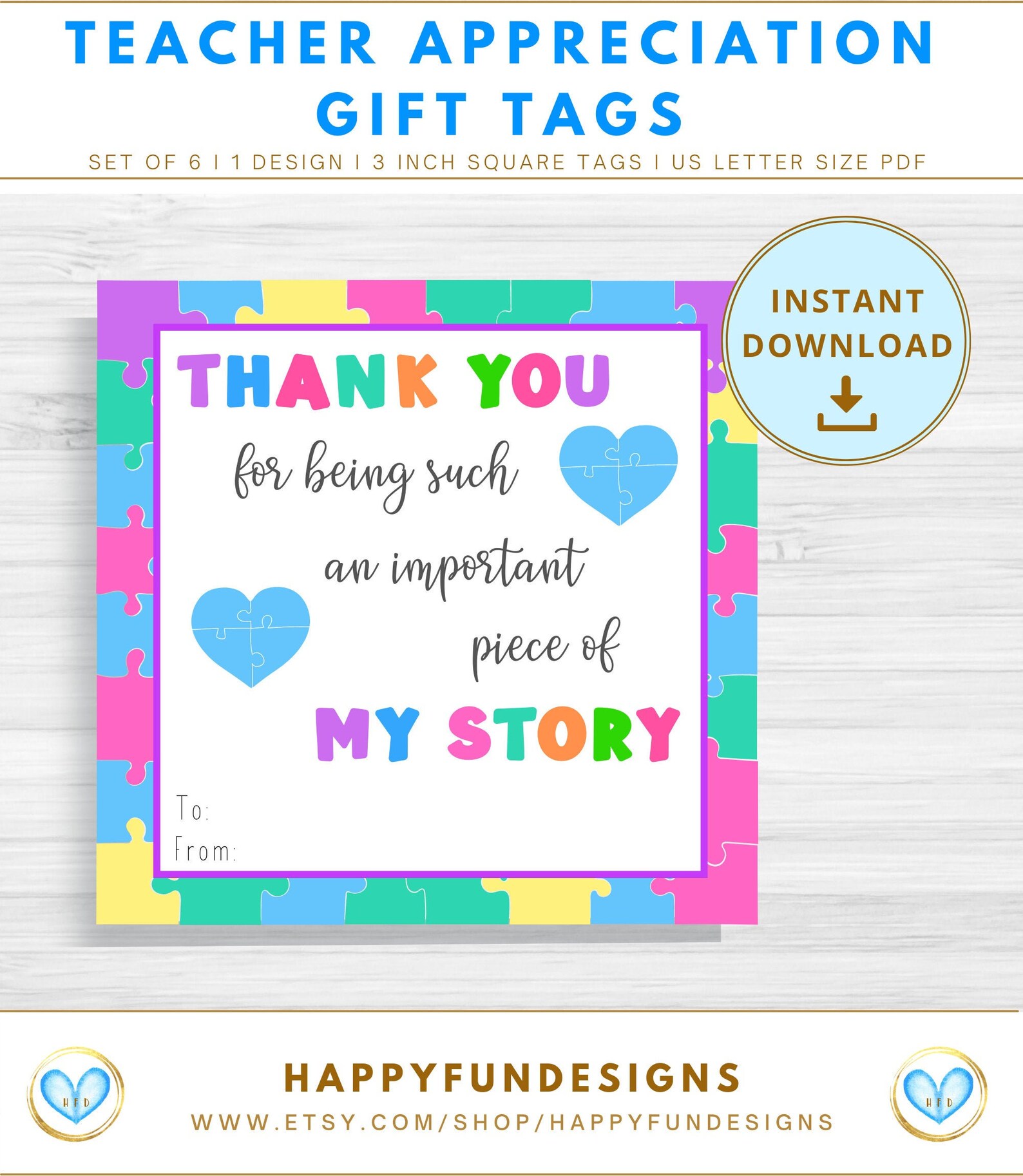 Teacher Appreciation Gift Tags Printable Thank You for Being - Etsy Canada
