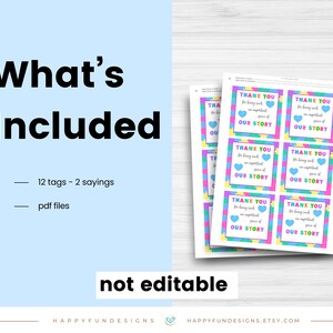 Teacher Appreciation Gift Tags Printable, Thank You for Being a Piece ...