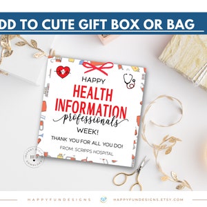 Health Information Professionals Week Tag Printable Health Information ...