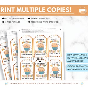 We Would Be Muffin Without You, Teacher Staff Appreciation Breakfast ...