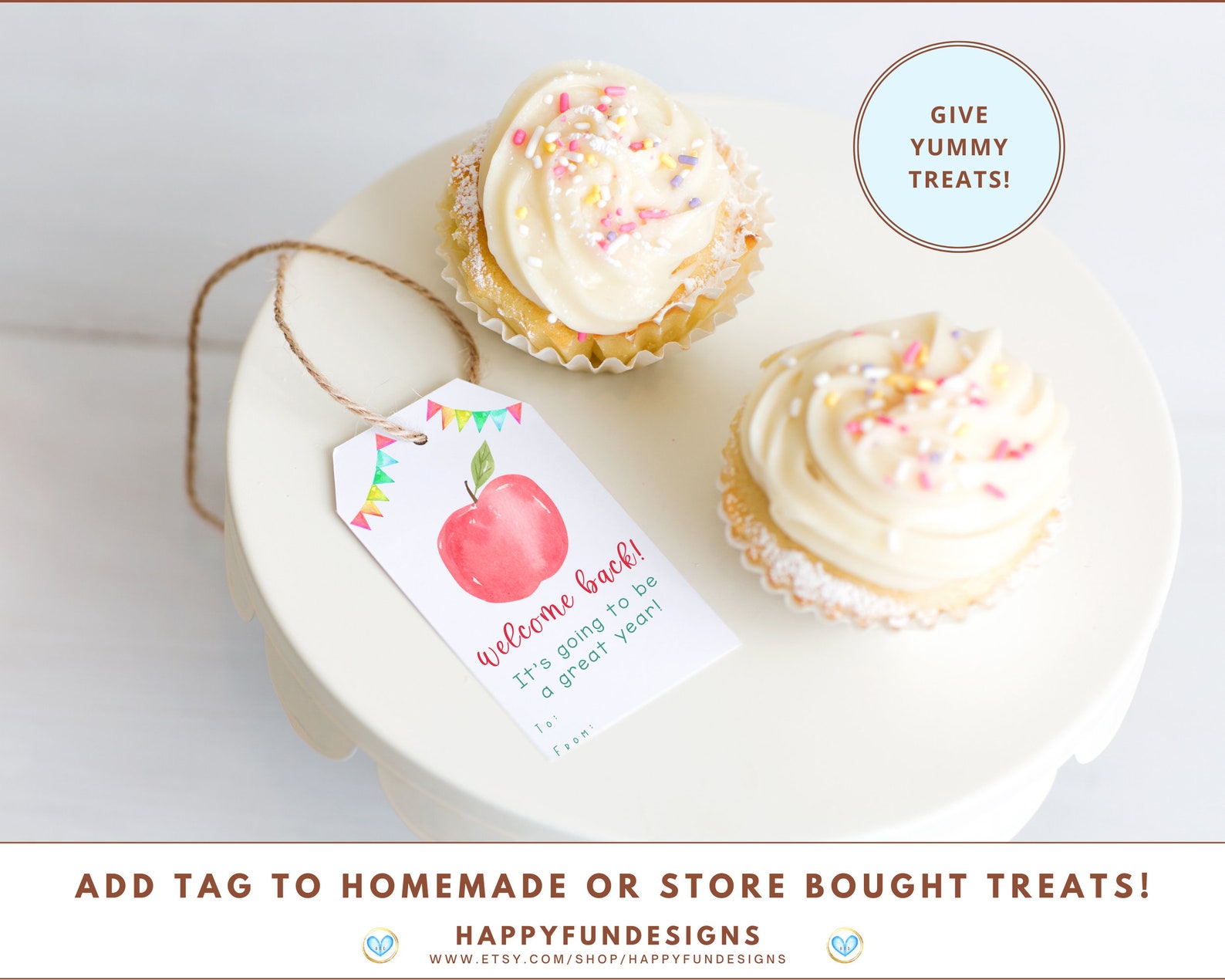 Apple Gift Tags for Teachers Happy 1st Day of School - Etsy