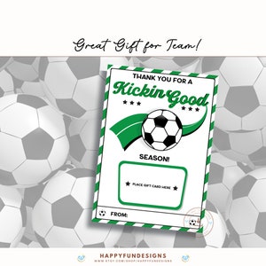 Soccer Team Gift Tags Soccer End of Season Gift Thank You - Etsy