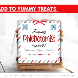Happy Phlebotomist Week Tag, Phlebotomy Technician Appreciation Tag ...