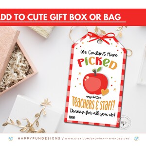 Apple Appreciation Tags Printable, Couldn't Have Picked a Better ...