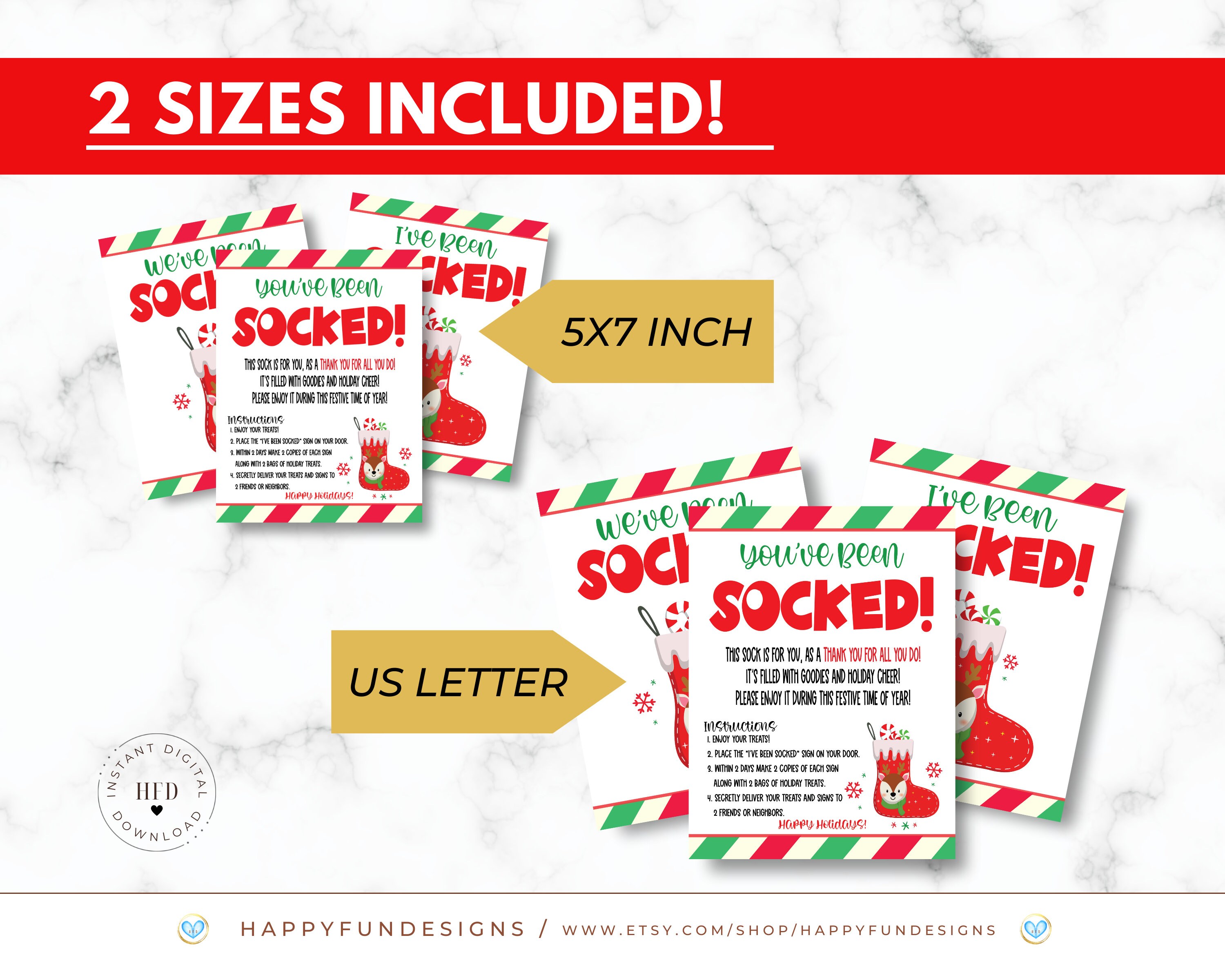 You've Been Socked Printable, PTA Thank You Teacher Staff Appreciation ...