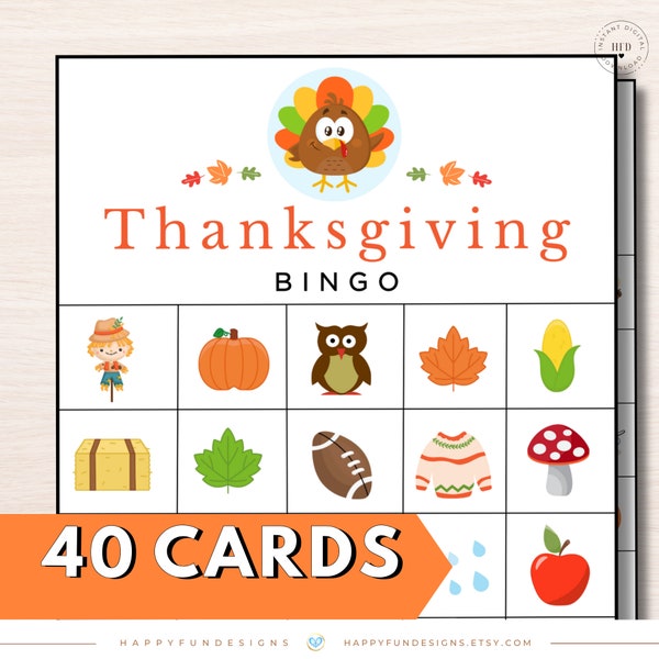 Thanksgiving Games for Kids - Etsy