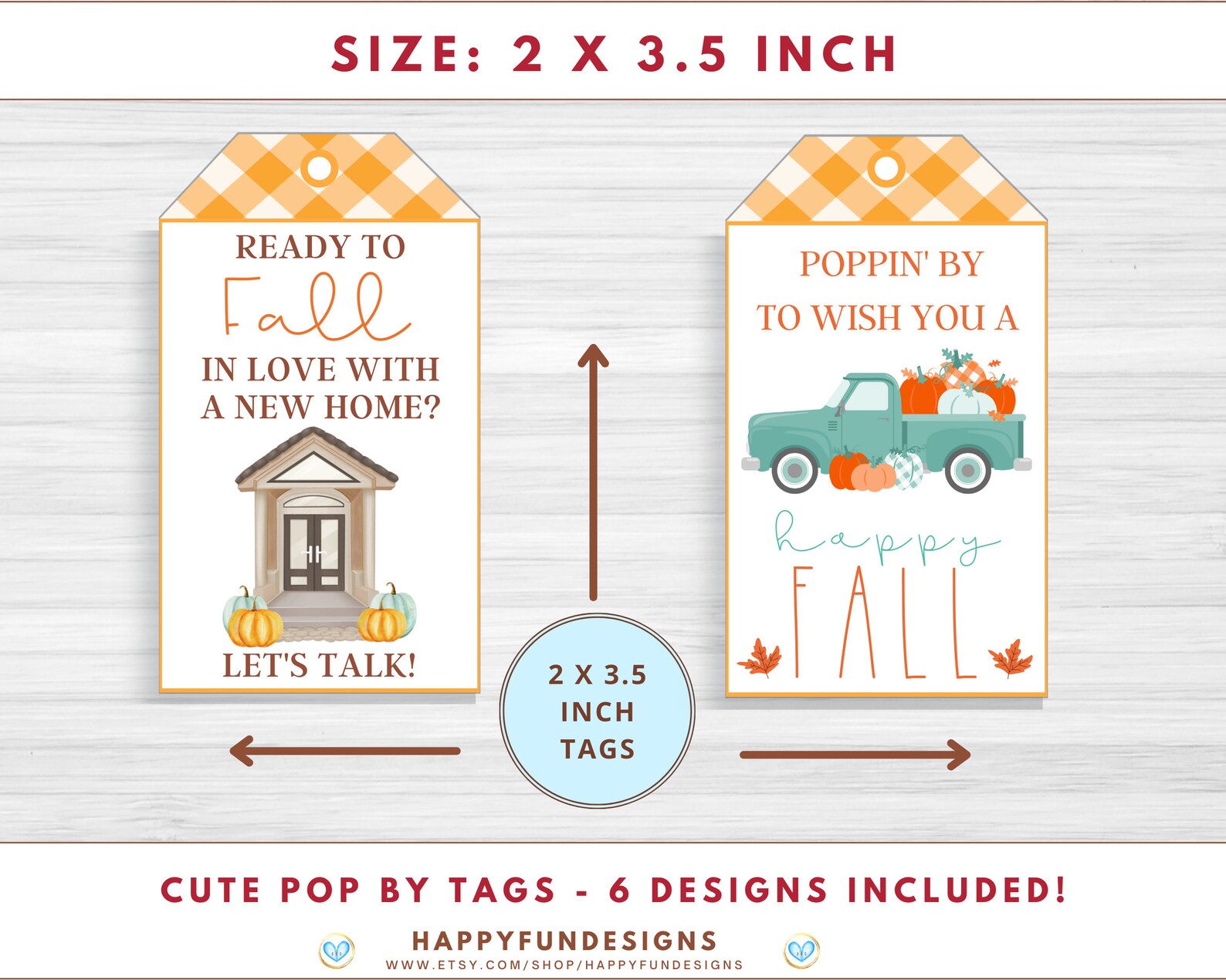 Fall Realtor Pop by Tags Printable, Realtor Closing Gift, Pop by Gift ...