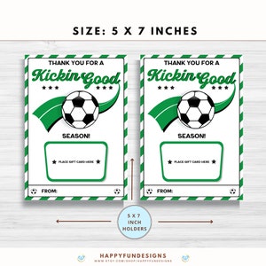 Soccer Team Gift Tags Soccer End of Season Gift Thank You - Etsy