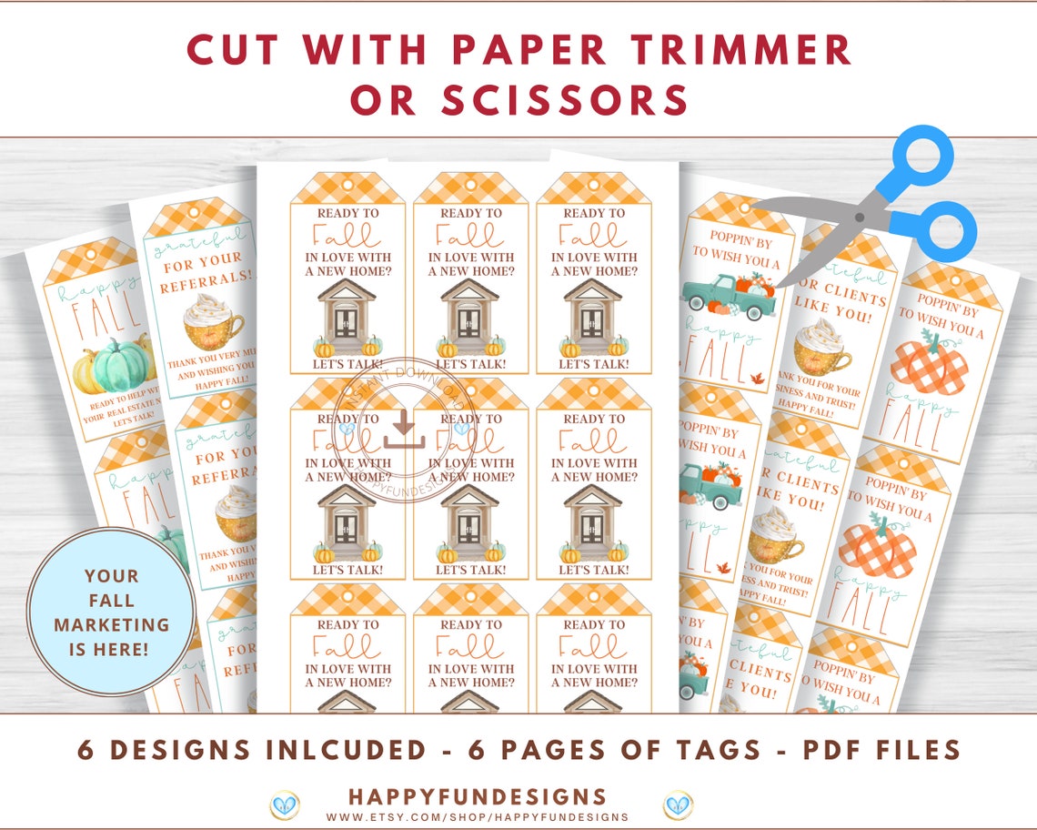 Fall Realtor Pop by Tags Printable Realtor Closing Gift Pop - Etsy