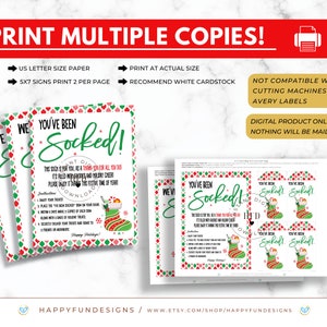 You've Been Socked Printable, PTA Thank You Teacher Staff Appreciation ...