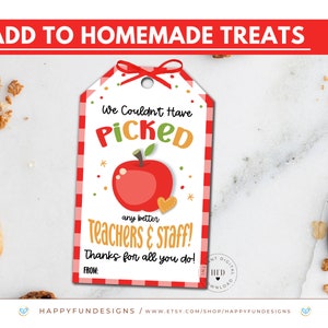 Apple Appreciation Tags Printable, Couldn't Have Picked a Better ...