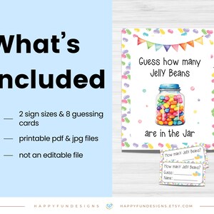 Guess How Many Jelly Beans Printable, Guessing Game Jar, Easter Church ...