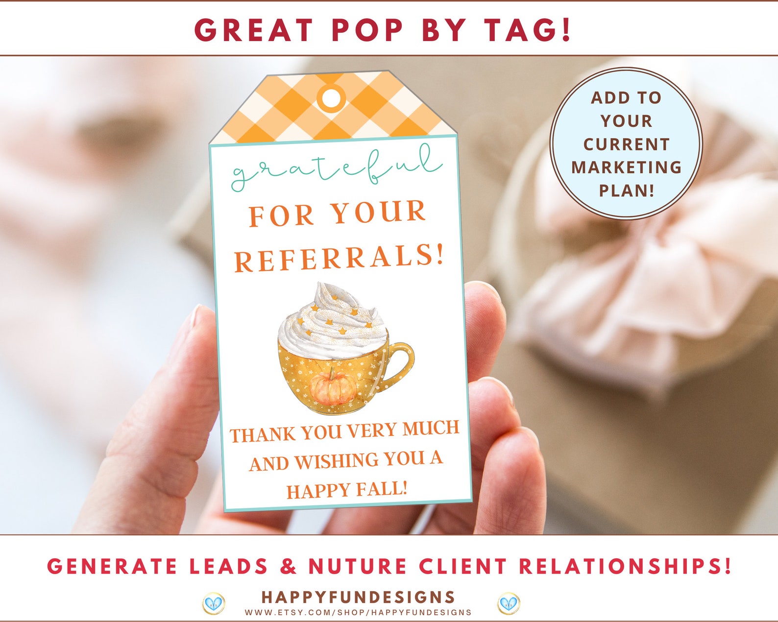 Fall Realtor Pop by Tags Printable, Realtor Closing Gift, Pop by Gift ...