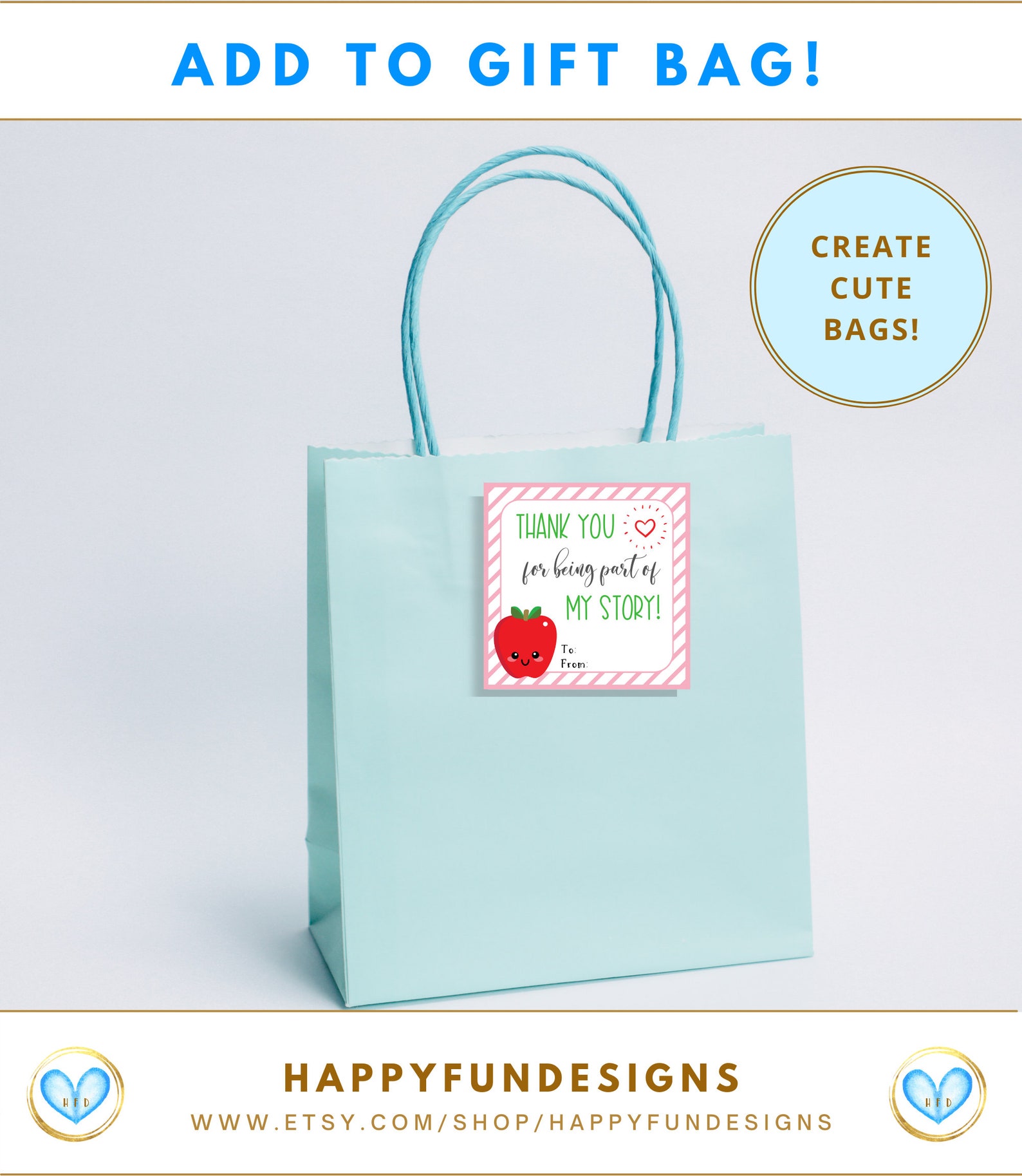 Teacher Appreciation Gift Tags Printable, Thank You for Being Part of ...