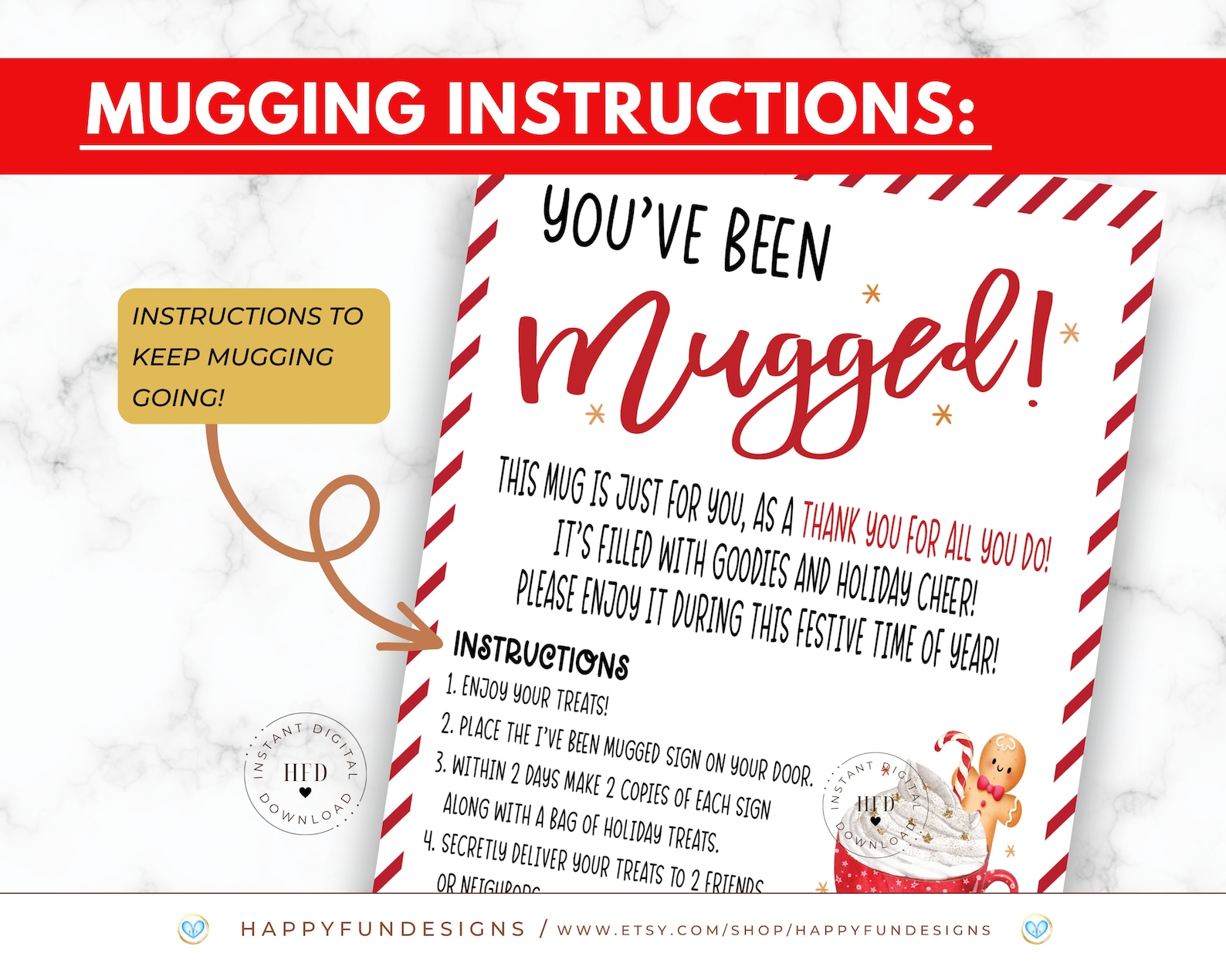 You've Been Mugged Printable PTA Thank You Teacher Staff - Etsy