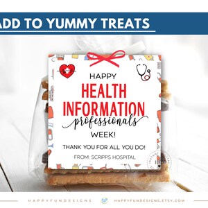 Health Information Professionals Week Tag Printable Health Information ...