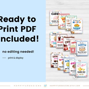 14 Staff Appreciation Editable Sign Printable, Snack Sign for Staff ...