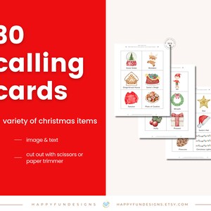 Christmas Classroom Bingo Game Printable, Christmas Eve Game, Xmas ...