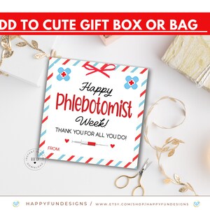 Happy Phlebotomist Week Tag, Phlebotomy Technician Appreciation Tag ...