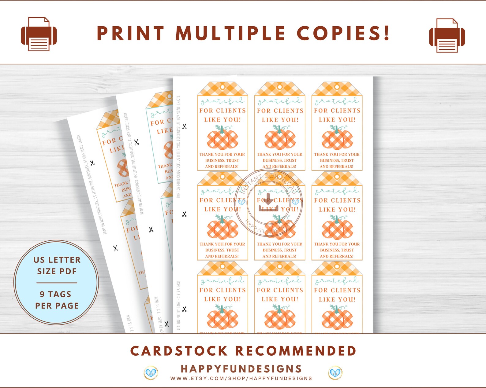 Fall Pop by Tag for Realtor Printable, Realtor Closing Gift, Pumpkin ...