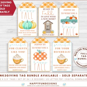 Fall Pop by Tag for Realtor Printable, Realtor Closing Gift, Pumpkin ...