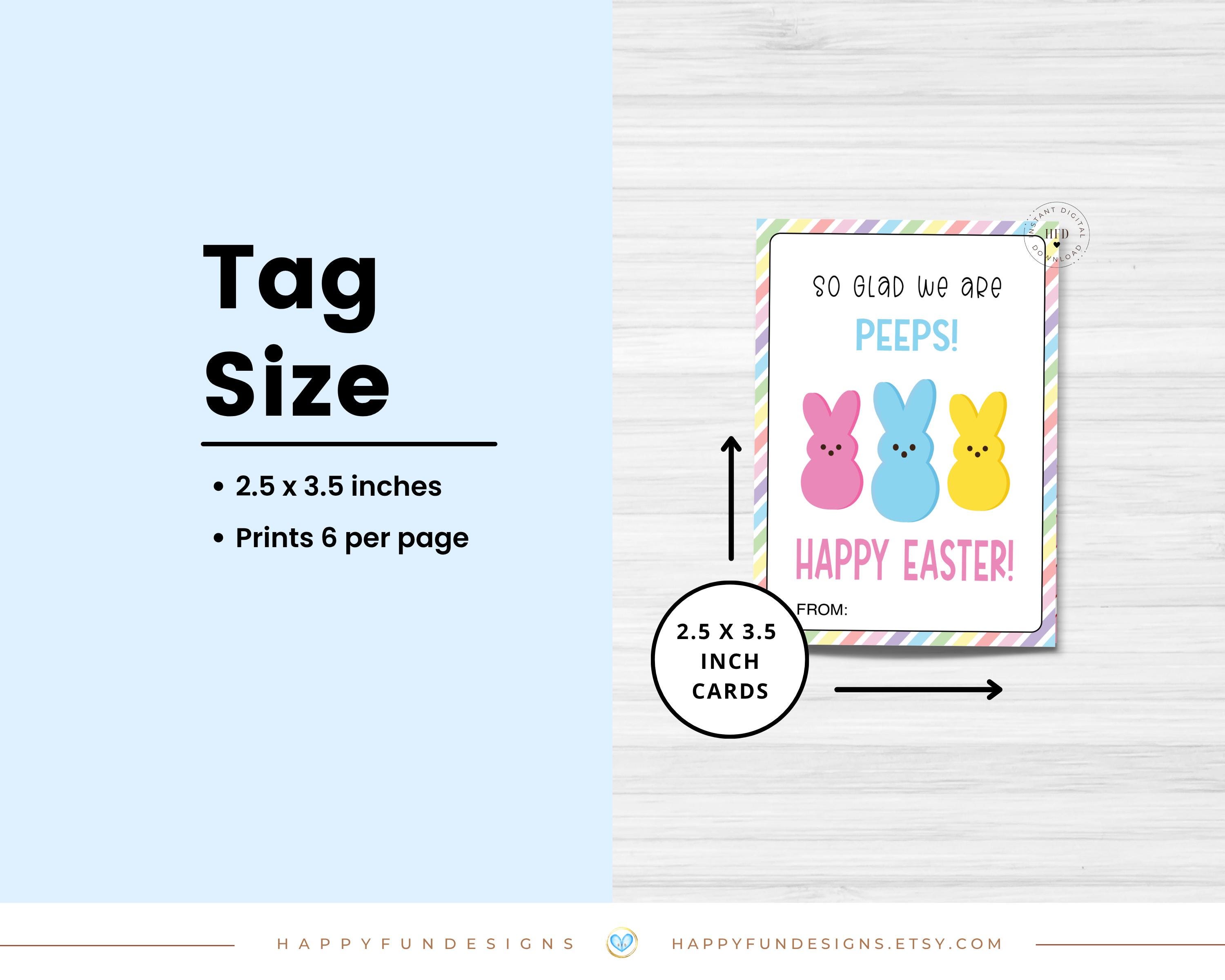 Hoppy Easter Tag Printable, Easter Fillable Tags, Easter Pun Card ...