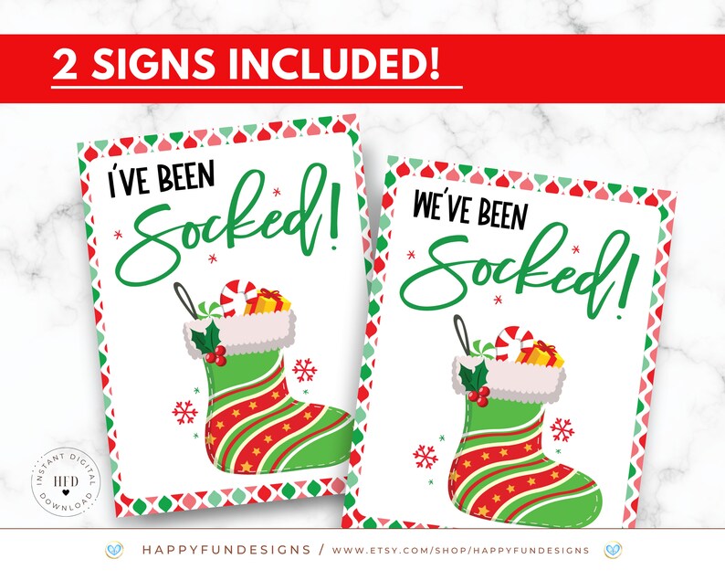 You've Been Socked Printable PTA Thank You Teacher Staff - Etsy