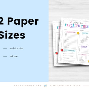 Teacher Favorite Things Form, PTA Teacher Thank You, Get to Know ...