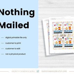 Editable All That and A Bag of Chips Appreciation Tag Printable, Snack ...