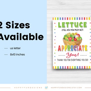 Editable Salad Bar for Teacher Appreciation Printable Salad ...