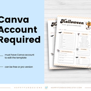 Editable Halloween Boo Buddy Questionnaire Printable, Youve Been Booed ...