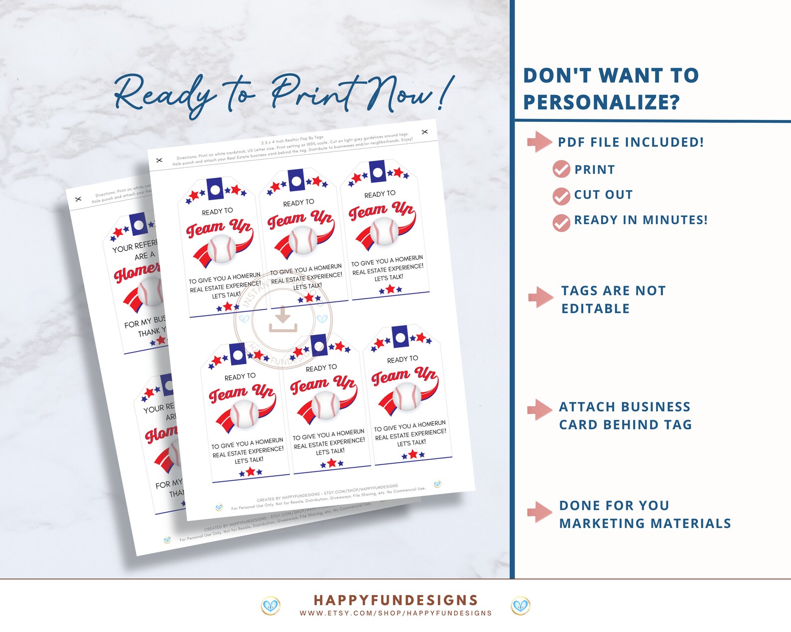 Realtor Pop by Tag Printable Realtor Gift Tag Spring Real - Etsy