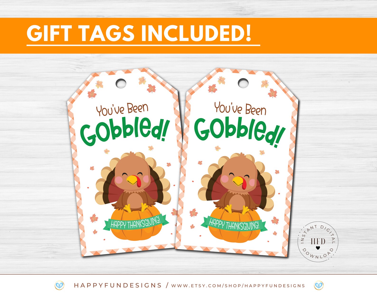 You've Been Gobbled Printable Thanksgiving Teacher Staff - Etsy