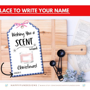 Wishing You a Scentsational Christmas Tags Printable, Teacher ...
