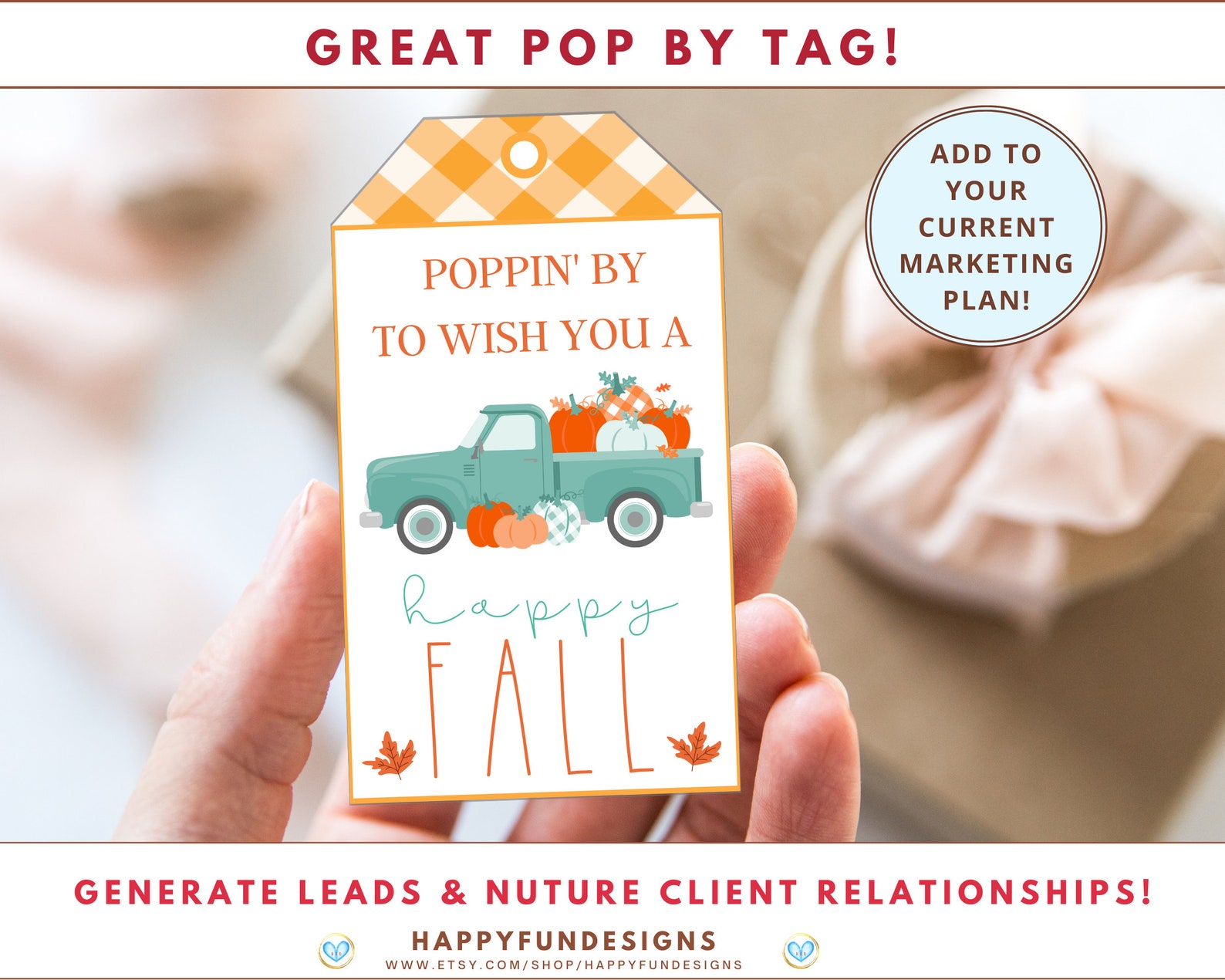 Realtor Pop by Tag for Fall Pop by Gift Tag Printable Pop by | Etsy