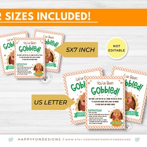 You've Been Gobbled Printable Thanksgiving Teacher Staff Appreciation ...