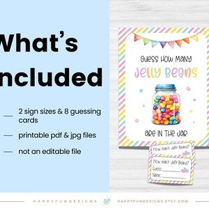 Guess How Many Jelly Beans Printable, Guessing Game Jar, Easter Church ...