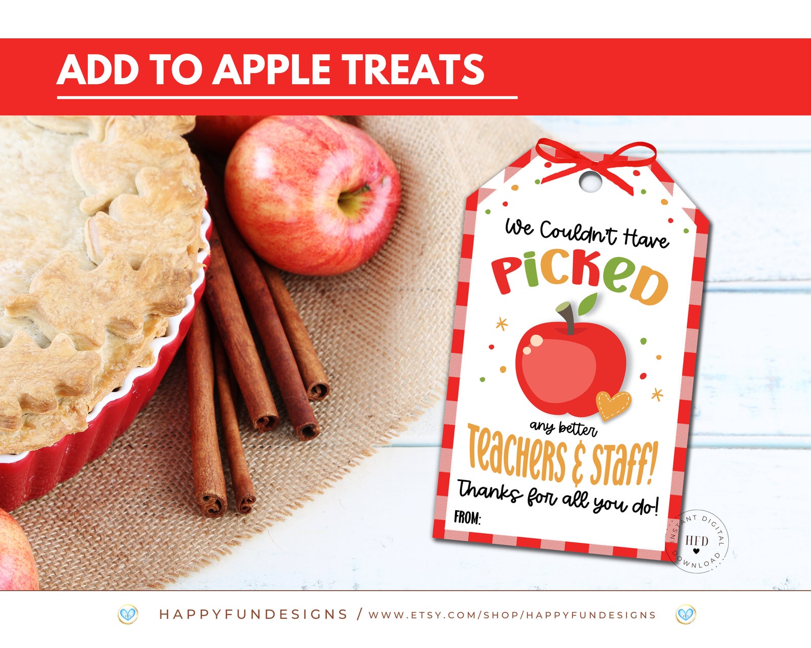 Apple Appreciation Tags Printable, Couldn't Have Picked a Better ...