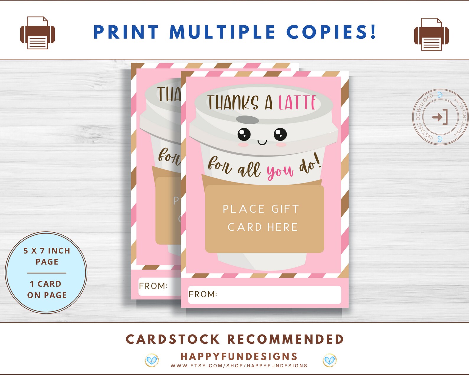 Teacher Gift First Day of School Coffee Gift Card Holder | Etsy