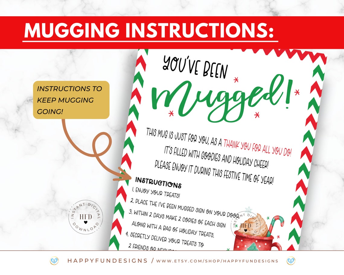 You've Been Mugged Printable, PTA Thank You, Teacher Staff Appreciation ...