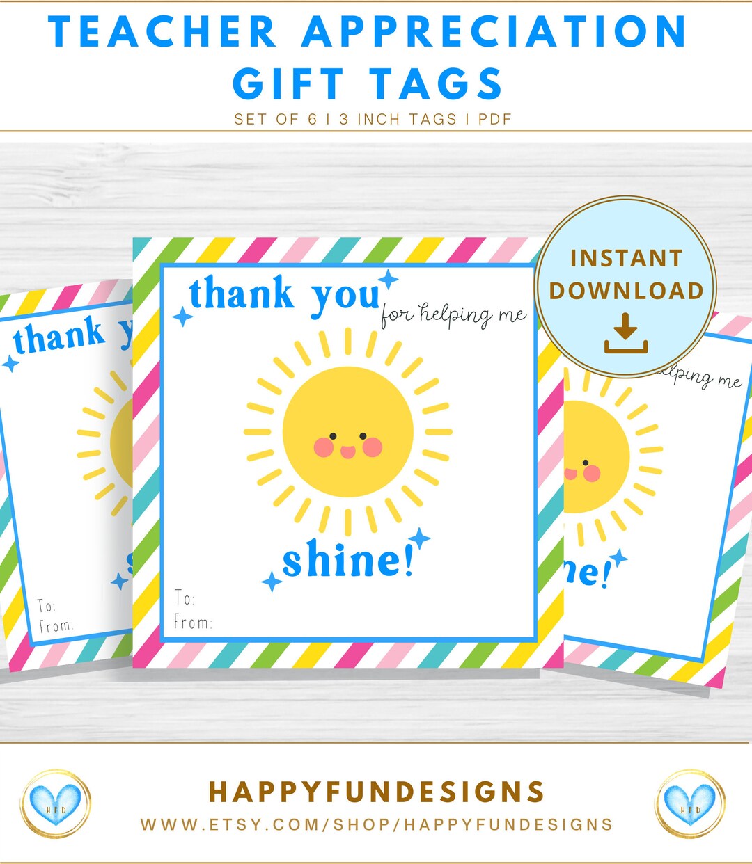 Teacher Appreciation Gift Tags Printable, Thank You for Helping Me ...