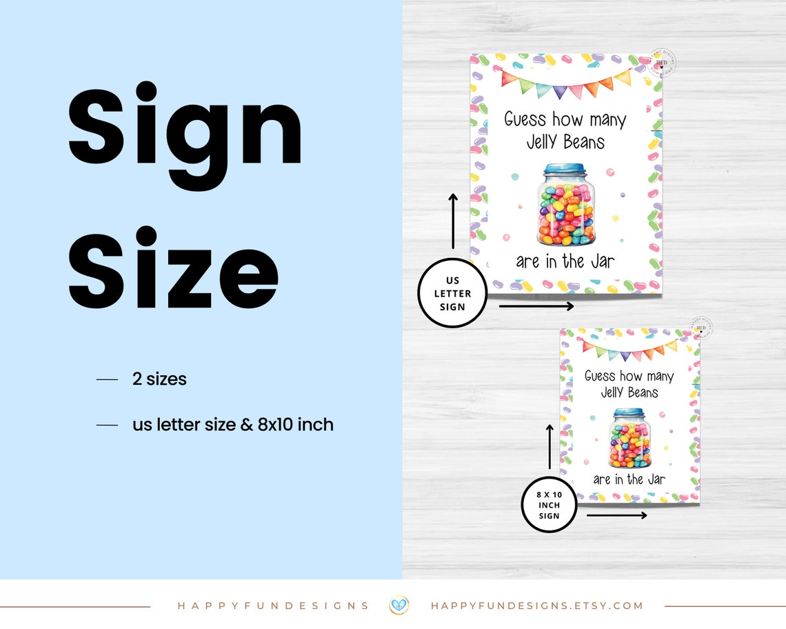 Guess How Many Jelly Beans Printable, Guessing Game Jar, Easter Church ...