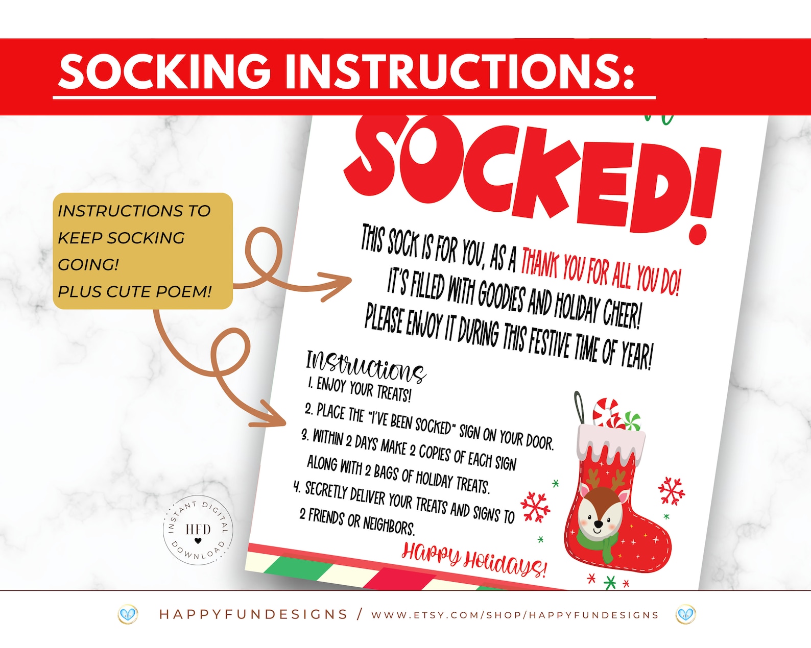 You've Been Socked Printable, PTA Thank You Teacher Staff Appreciation ...