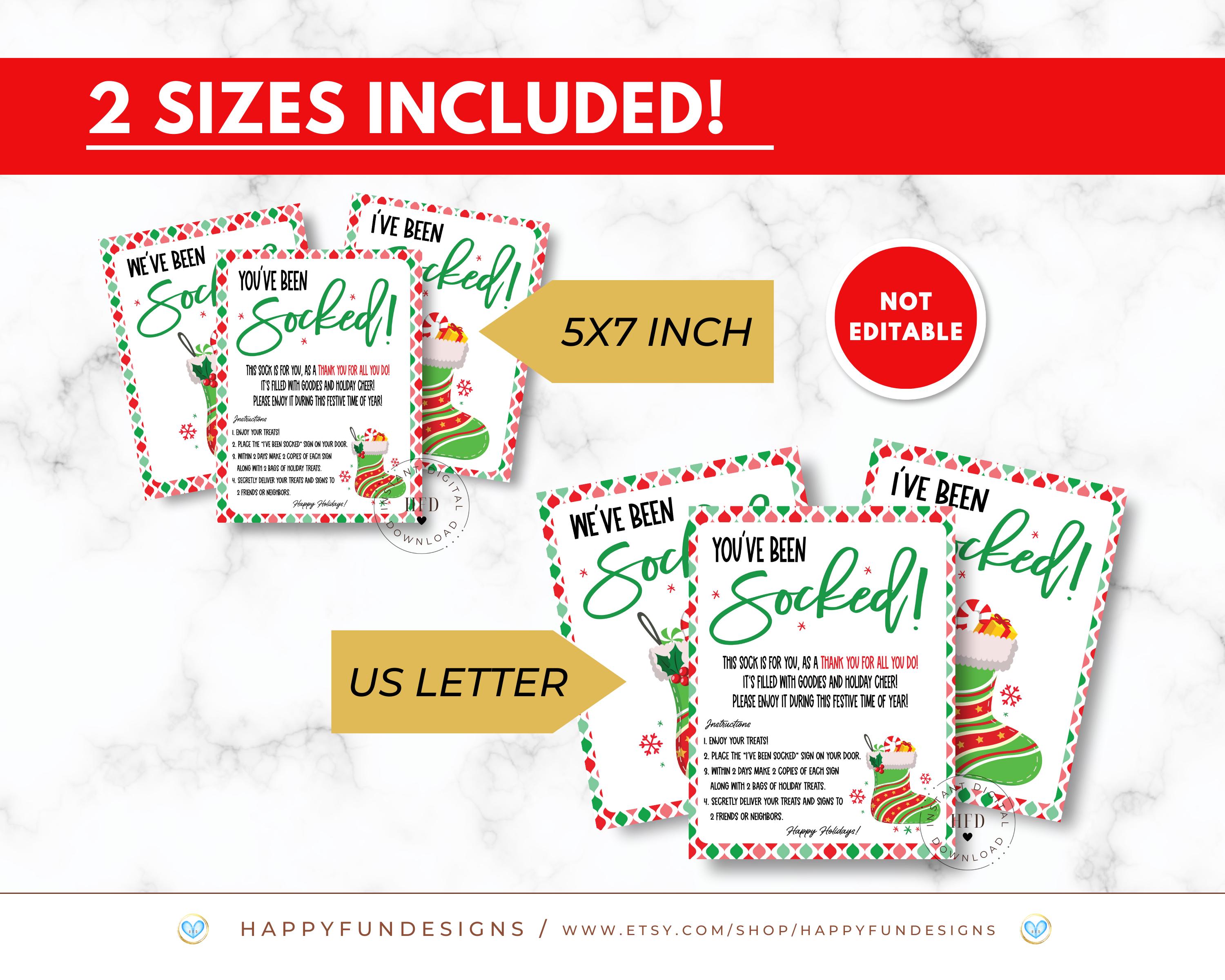 You've Been Socked Printable, PTA Thank You Teacher Staff Appreciation ...