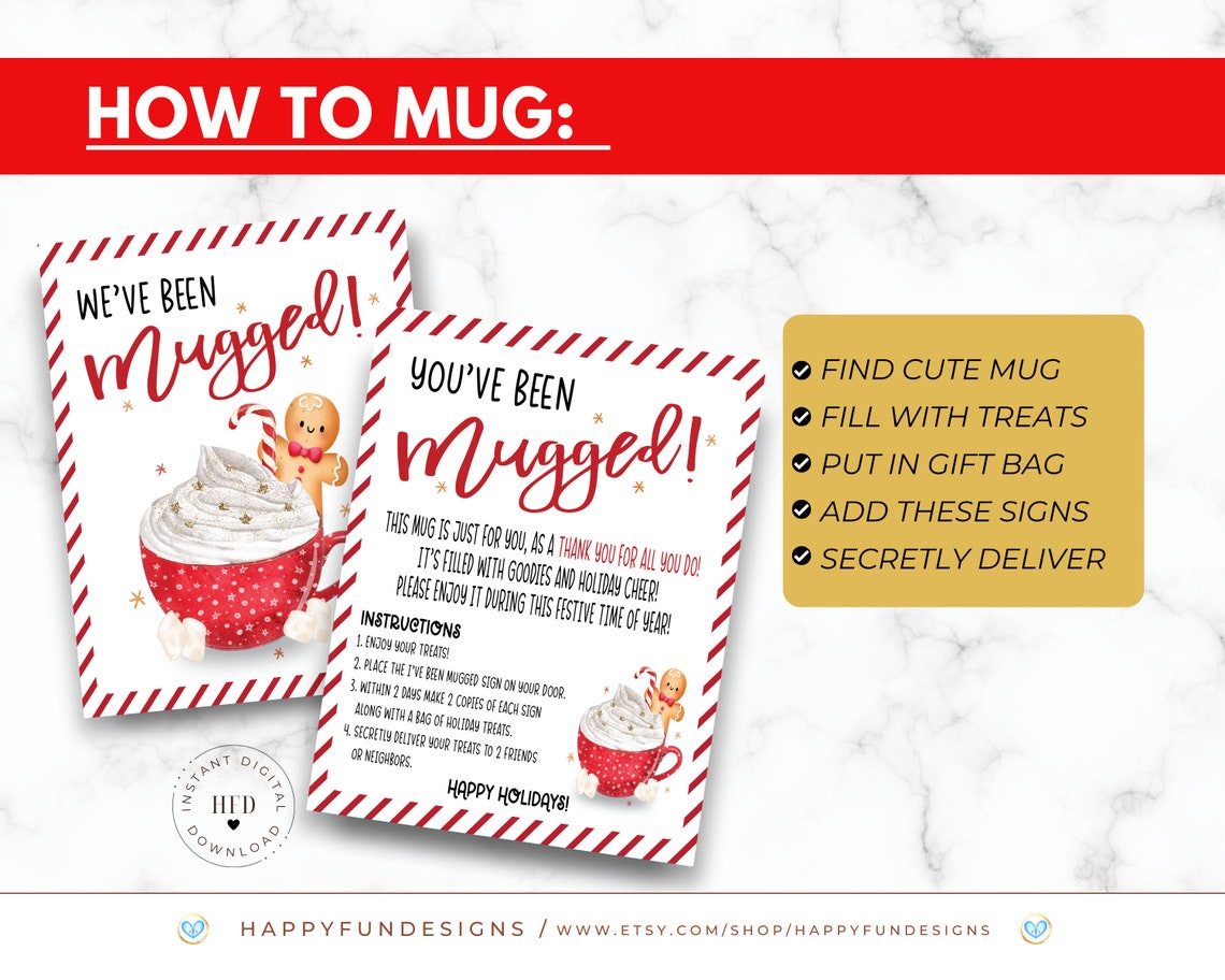 You've Been Mugged Printable, PTA Thank You, Teacher Staff Appreciation ...