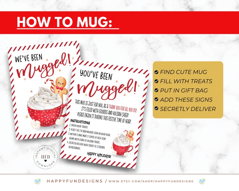 You've Been Mugged Printable, PTA Thank You, Teacher Staff Appreciation ...