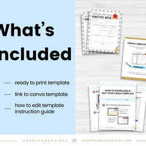Substitute Teacher Note Template Editable, While You Were Away ...