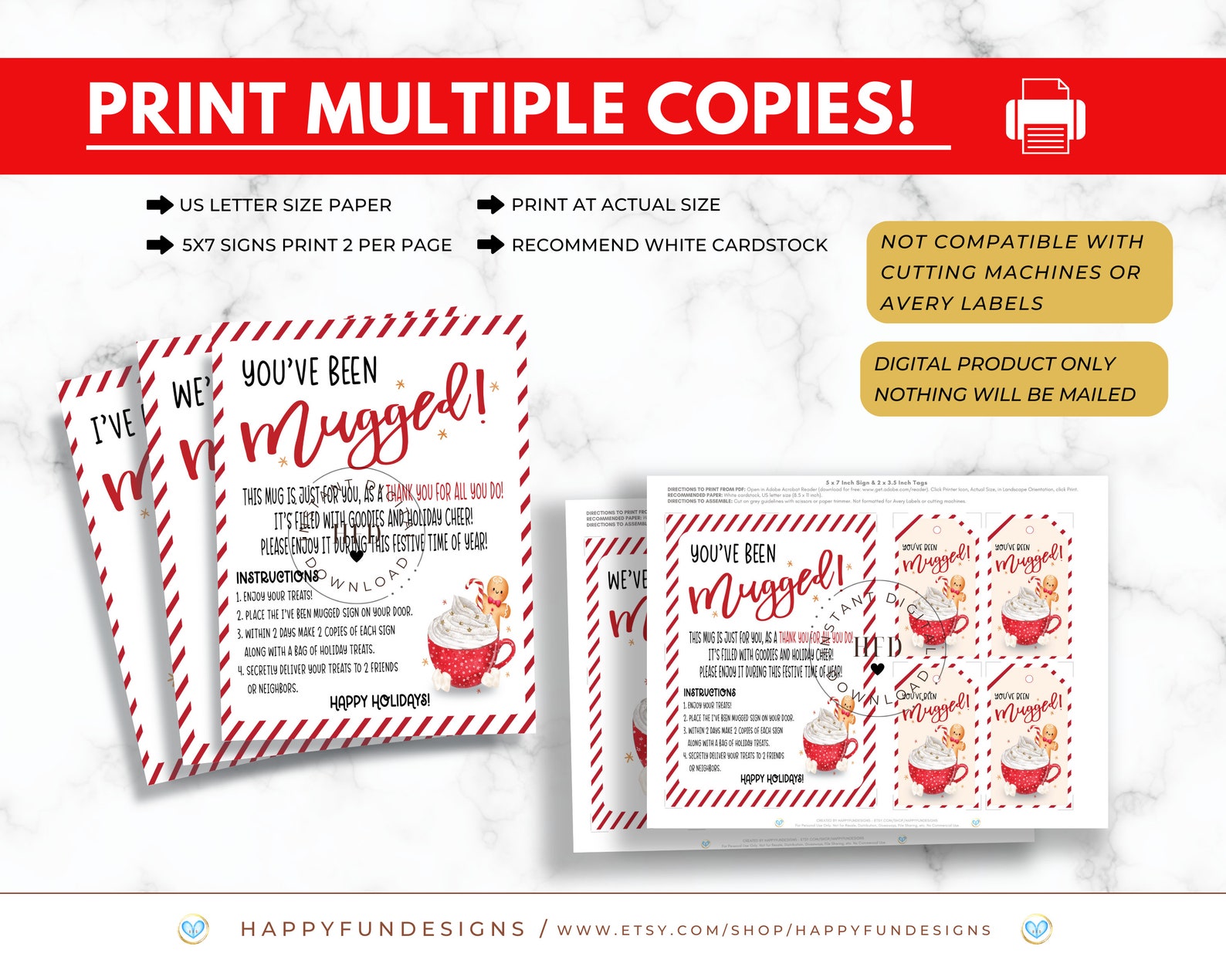 You've Been Mugged Printable, PTA Thank You, Teacher Staff Appreciation ...